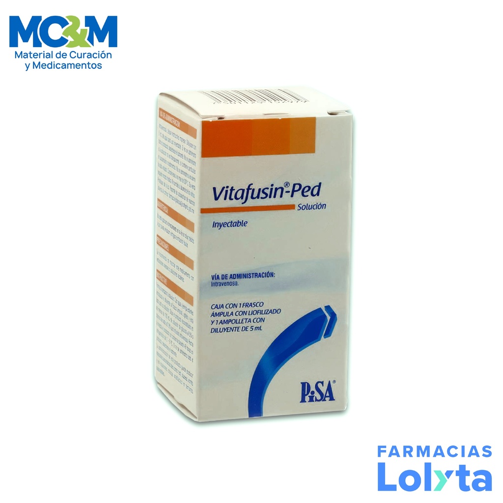 MULTIVITAMINICO SOL INY C/1 AMP VITAFUSIN-PED LAB PISA | Website ...