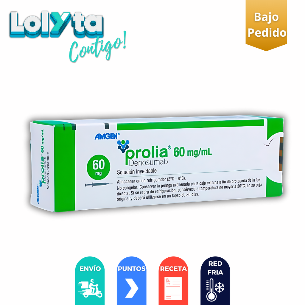 PROLIA SOL INY 60 MG/ML JERINGA PRELLENADA DENOSUMAB LAB AMGEN (RF ...