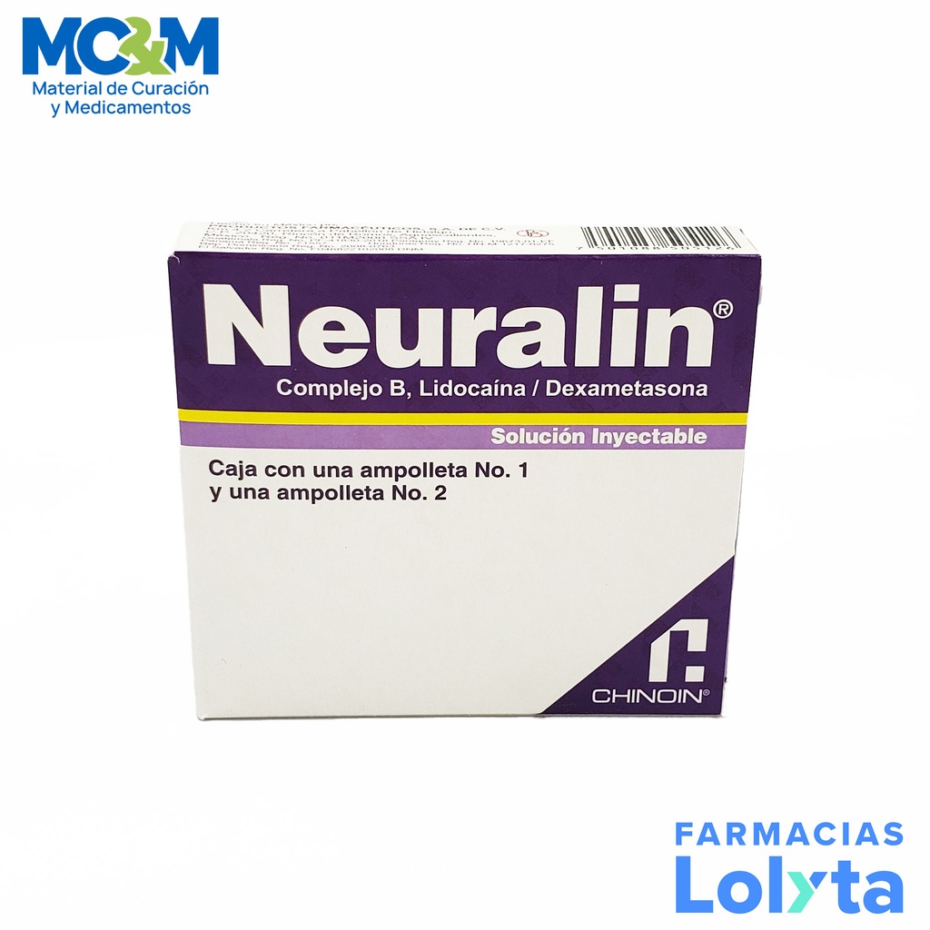 NEURALIN SOL INY 200/100/5/30/4 MG COMPLEJO B (TIAMINA PIRIDOXINA ...
