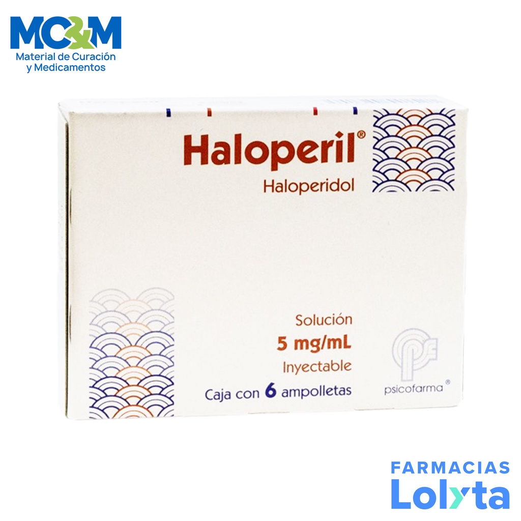 HALOPERIDOL SOL INY 5 MG/ML C/6 AMP HALOPERIL LAB PSICOFARMA | Website ...
