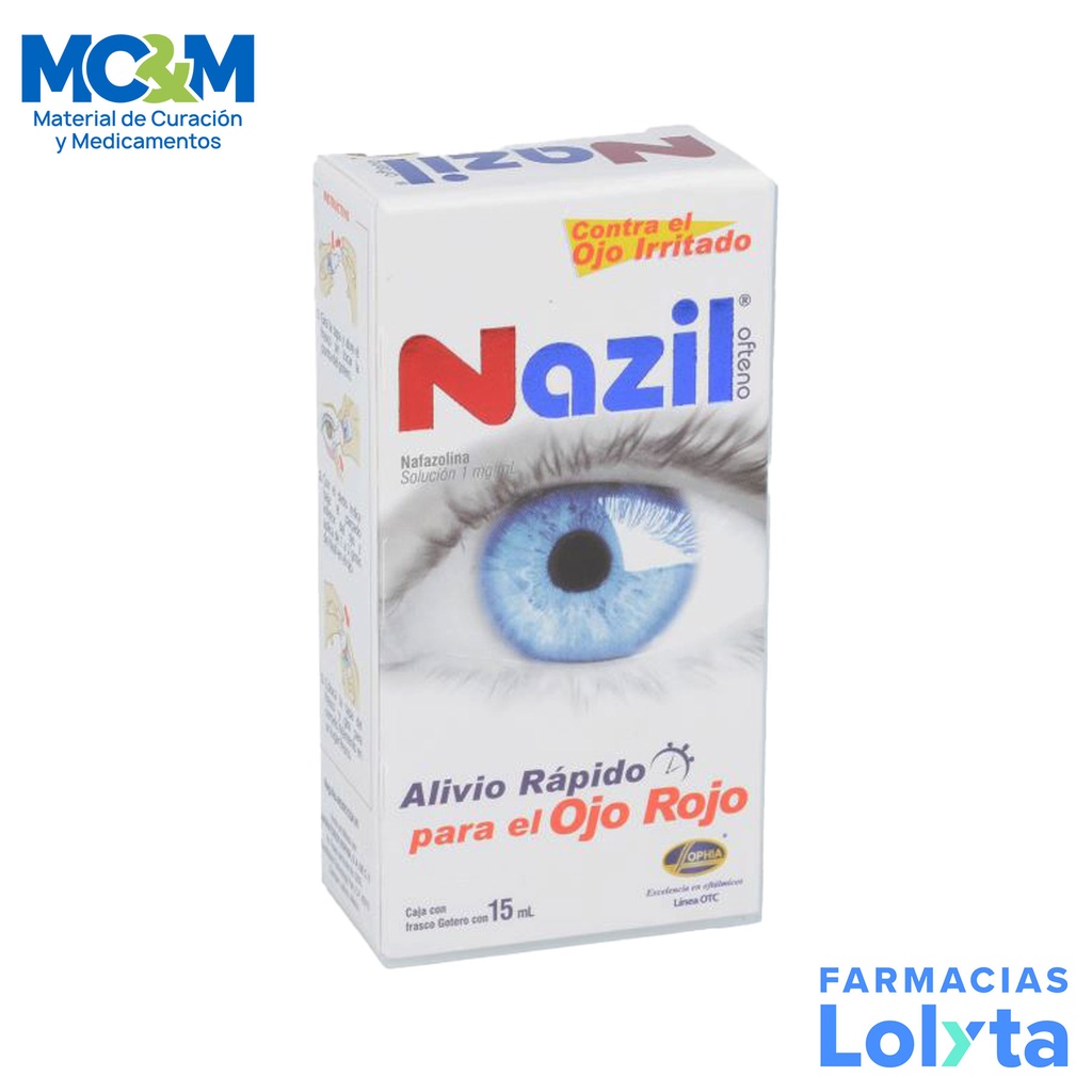 NAZIL SOL OFTALMICA 1 MG/ML C/5 ML NAFAZOLINA LAB SOPHIA | Website ...