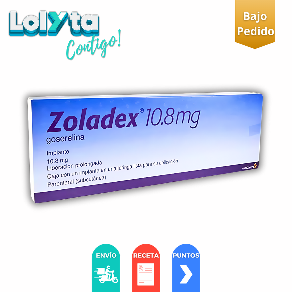 ZOLADEX IMPLANTE LP 10.8MG C/1 JERINGA P/APLICACION GOSERELINA LAB ...