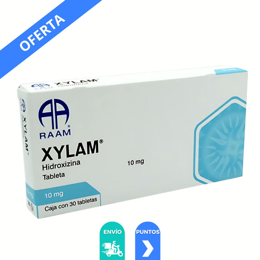 HIDROXIZINA 10 MG C/30 TAB XYLAM LAB RAAM | Website Farmacias Lolyta